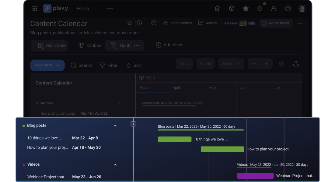 Plaky™ - Logiciel de gestion de projets et de tâches gratuit