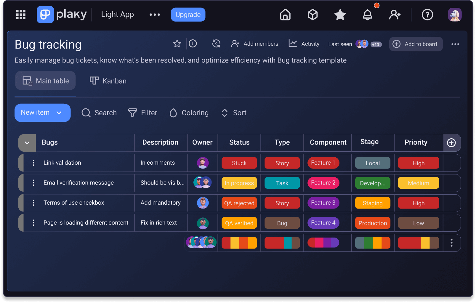 Project management software for developers - Plaky™