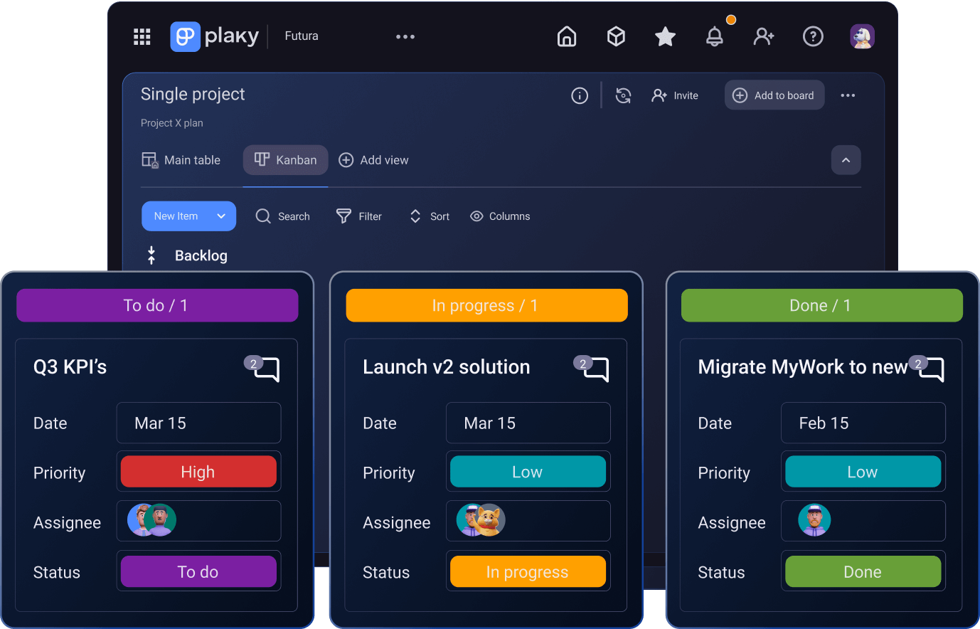 Project management software for developers - Plaky™