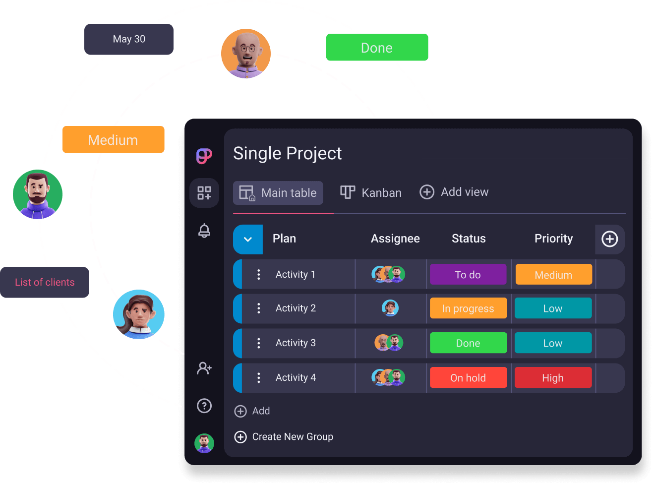 Structure your workflow with fields - Plaky™