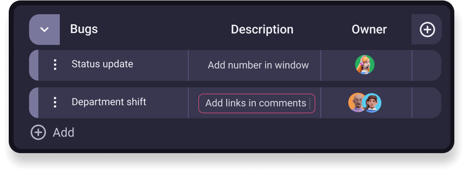 Structure your workflow with fields - Plaky™