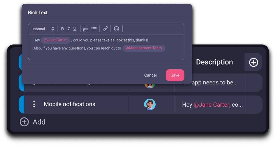 Structure your workflow with fields - Plaky™