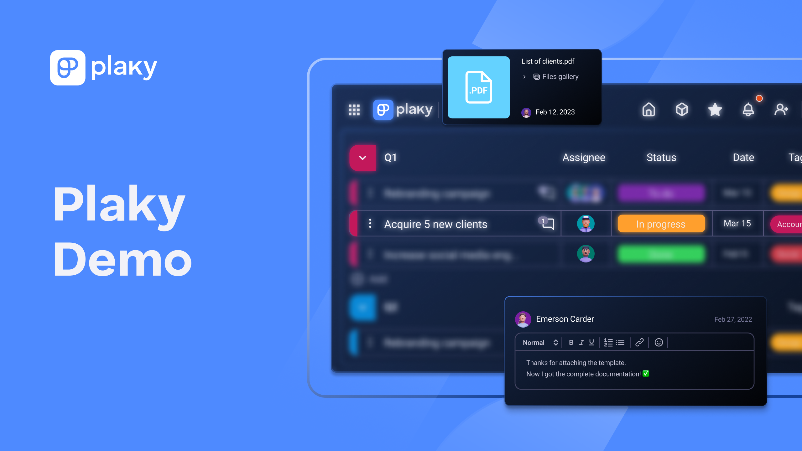 Video Tutorials - Plaky™