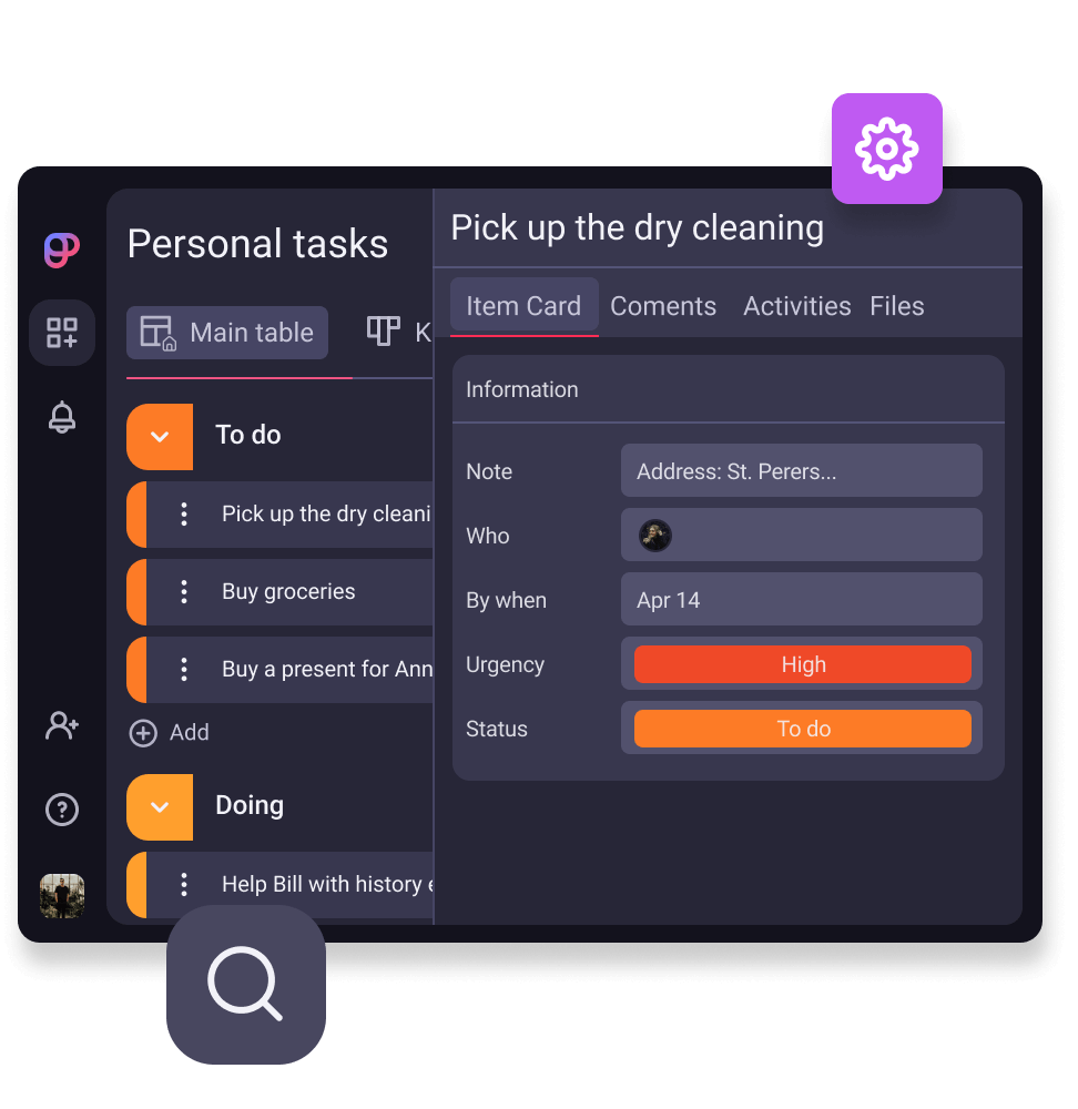 Personal Tasks Tracker Template - Plaky™