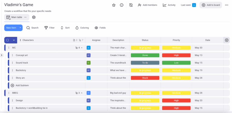 Top 7 Video Game Project Management Tools