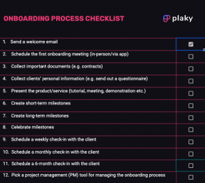How to handle onboarding a new client — Plaky