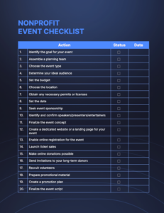 Nonprofit Event Planning in 12 Steps (+ Checklist)