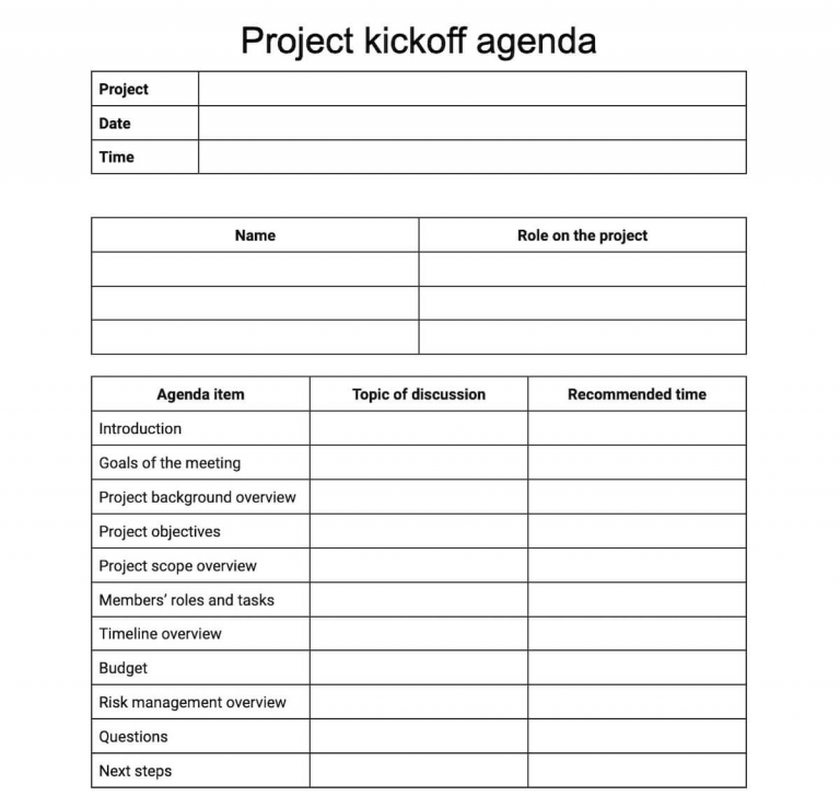 Project kickoff meeting: what it is and how to run it - Plaky