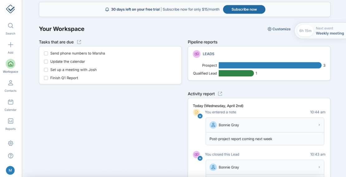 10 Best CRM Software for a Small Business: Tested & Reviewed