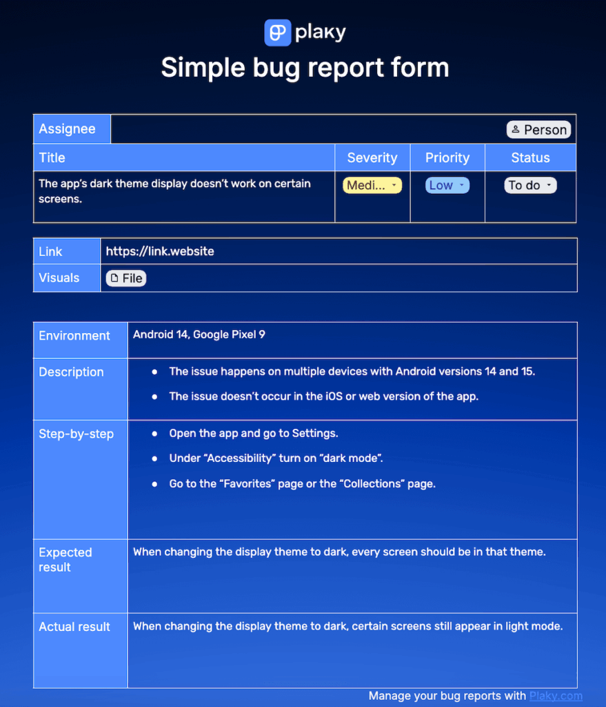 10 Bug Report Templates to Improve Your Workflow