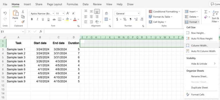 How to Make a Gantt Chart In Excel (Free Template Included)