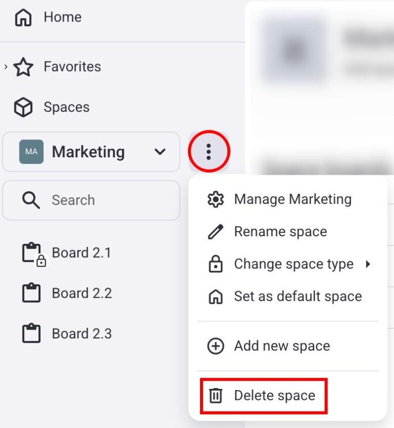 Delete Space - Plaky Help