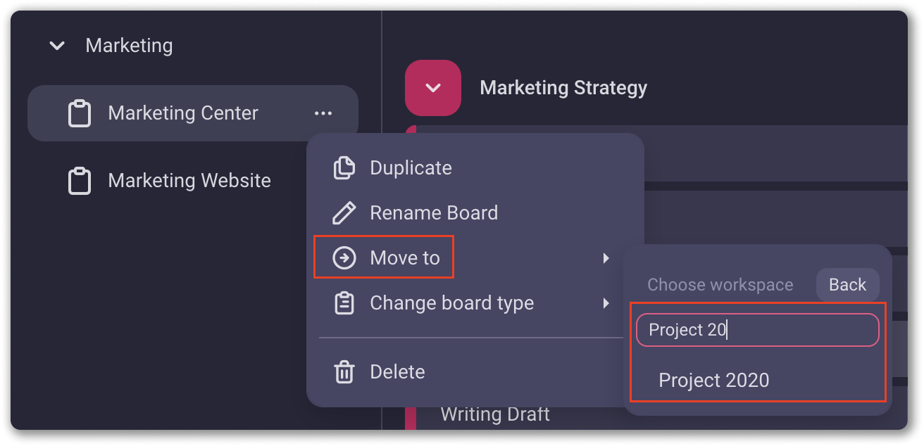 Move Board - Plaky Help