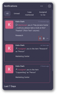 Manage Notifications - Plaky Help