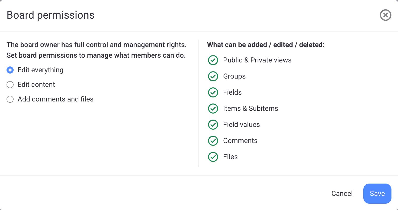 Board Permissions - Plaky Help