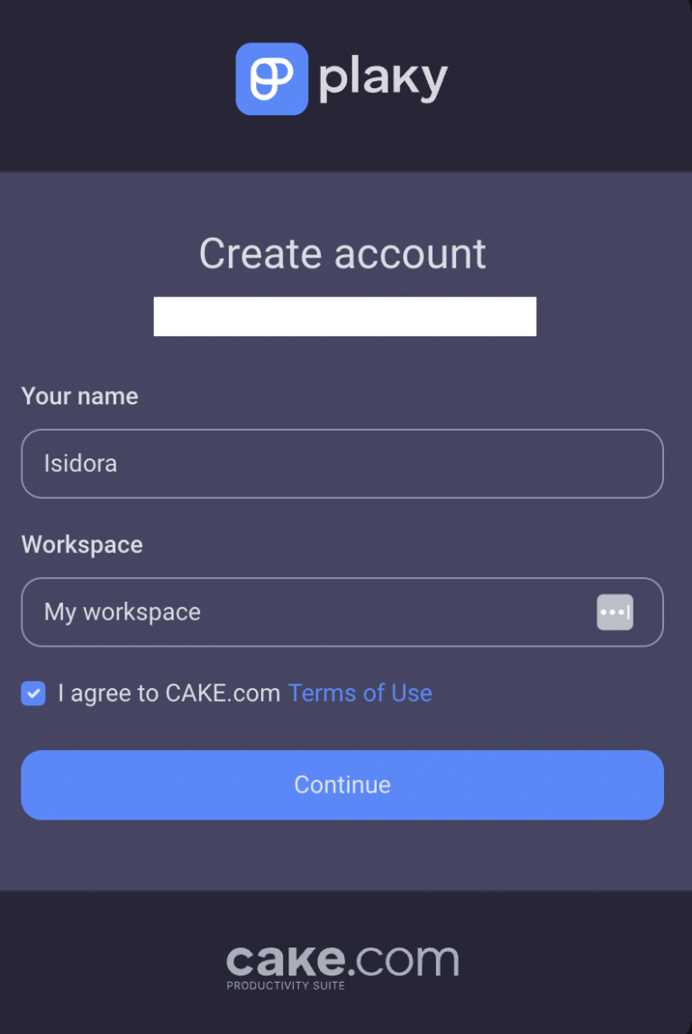 Sign up at Plaky - Plaky Help