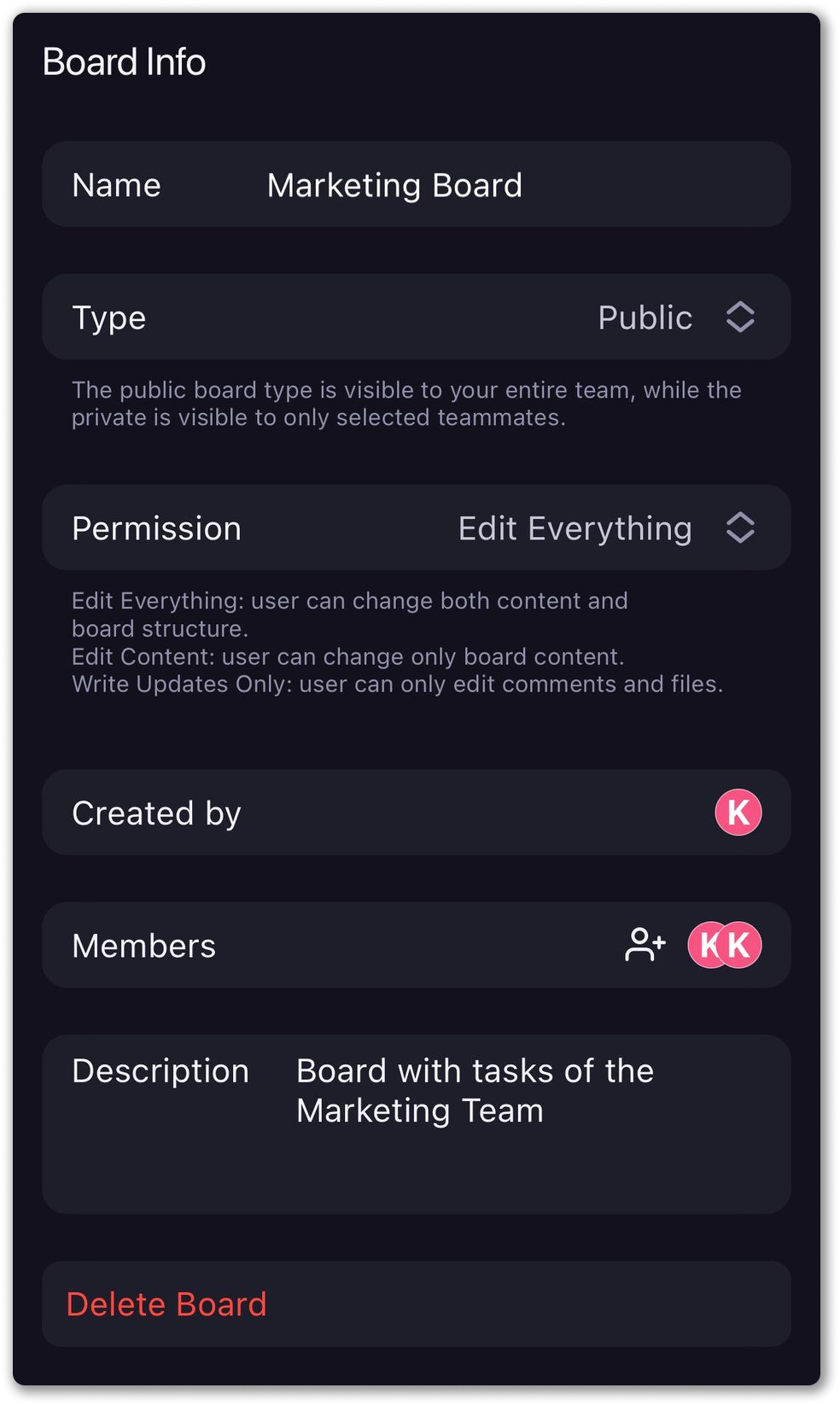 Create Your Board - Plaky Help