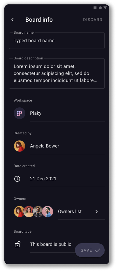 Create Your Board - Plaky Help