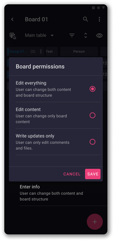 Board Permissions - Plaky Help