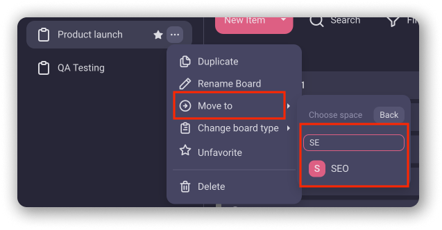 Move Board - Plaky Help