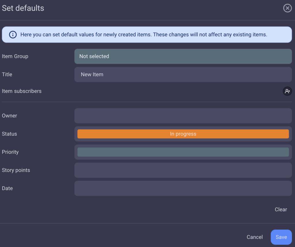 Manage Item - Plaky Help