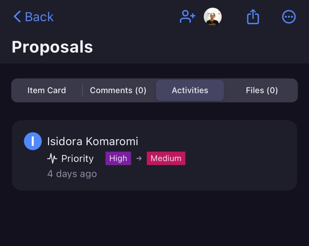 Activity Log - Plaky Help