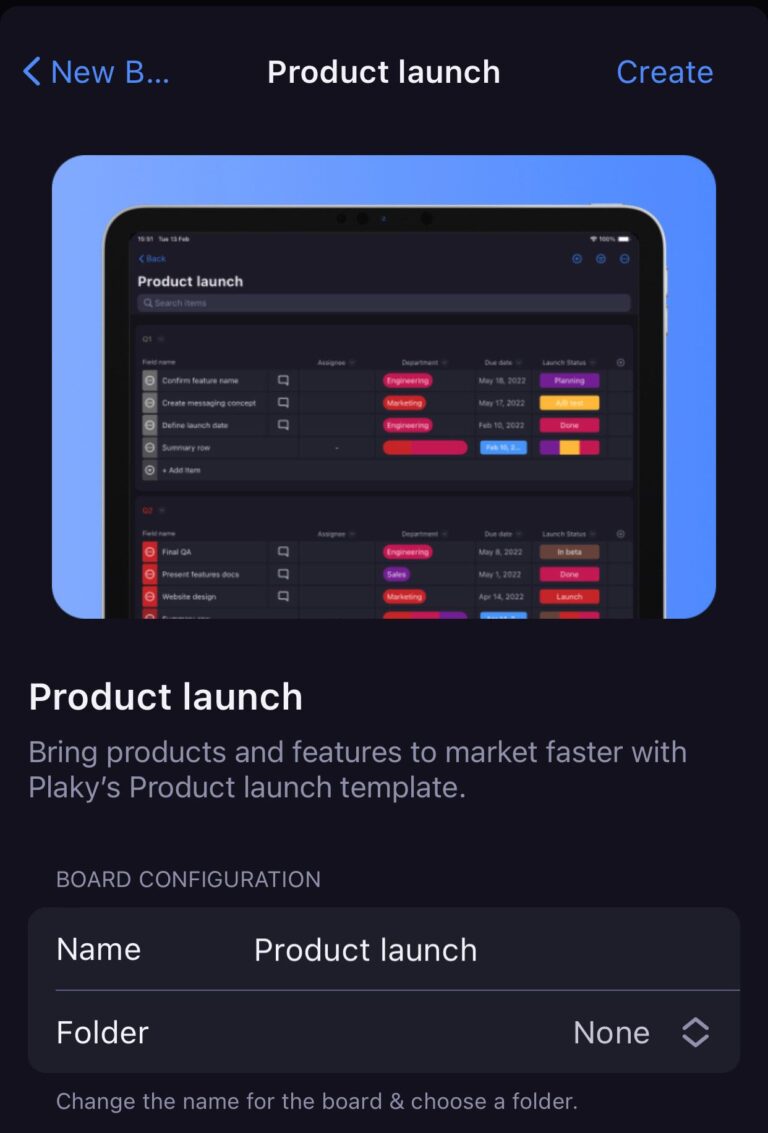 Create Your Board - Plaky Help