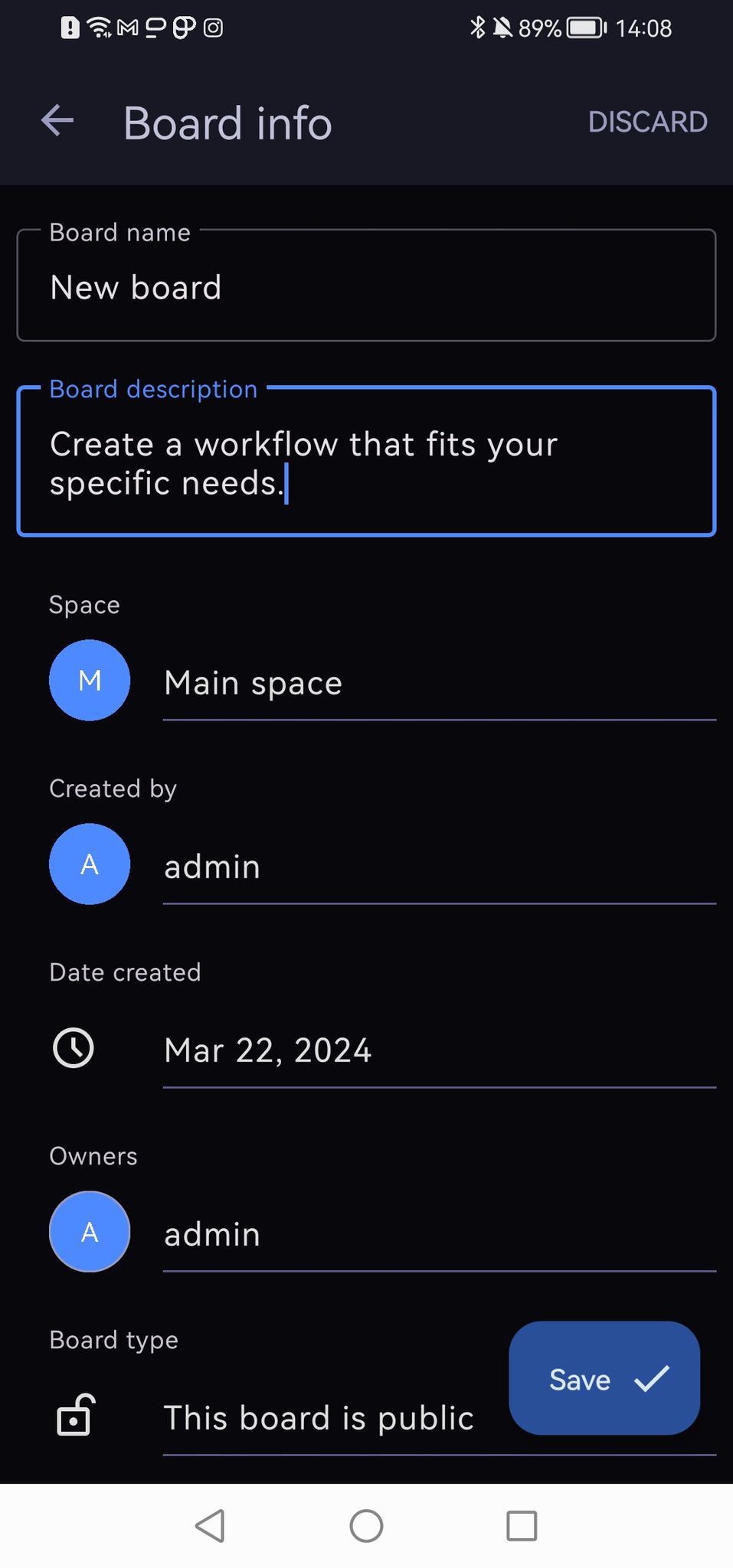 Create Your Board - Plaky Help