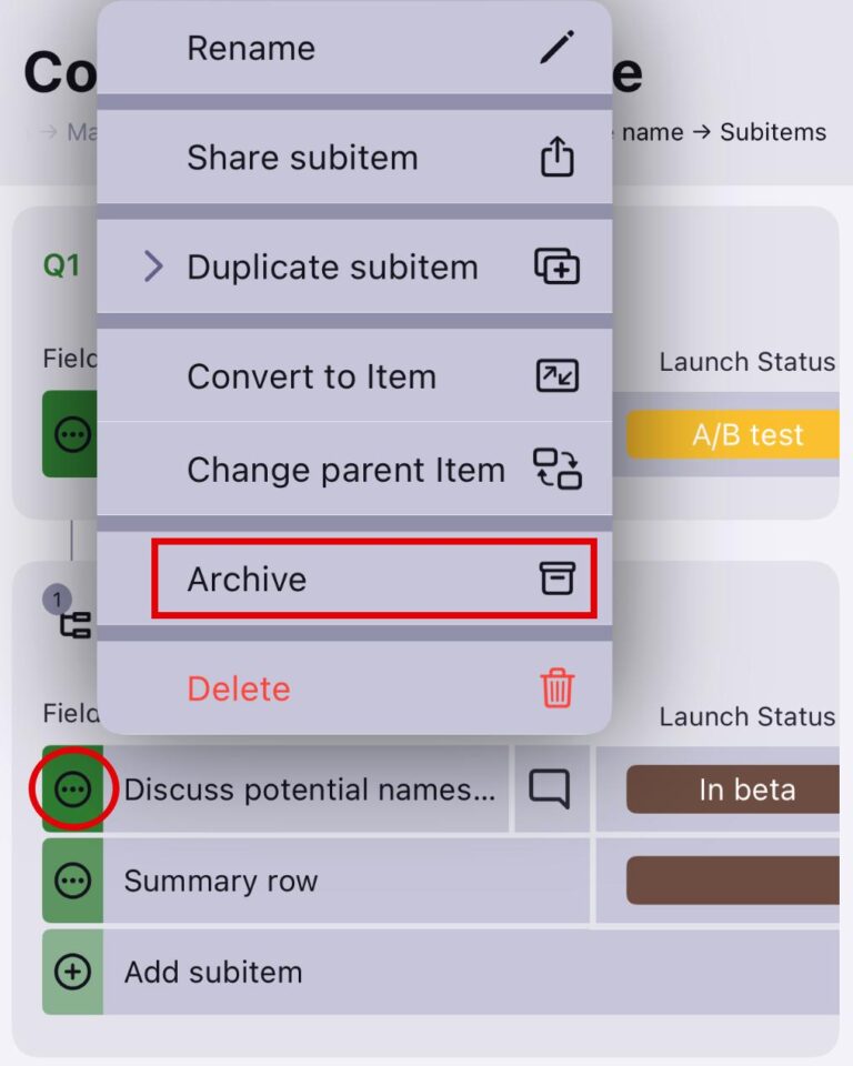 Archive section - Plaky Help
