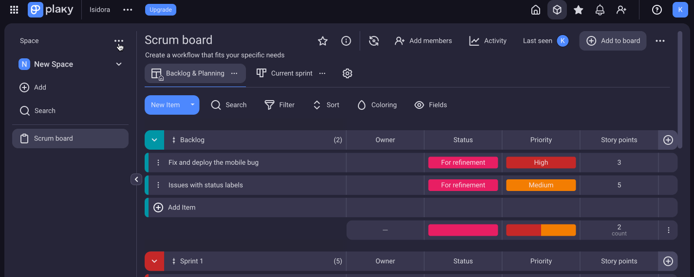 Create Space - Plaky Help