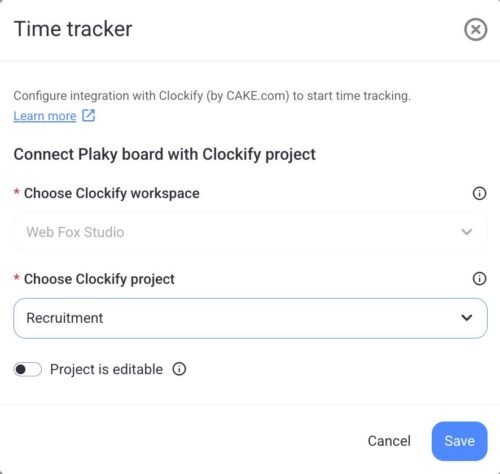 Track Time With Clockify Directly in Plaky - Plaky Help
