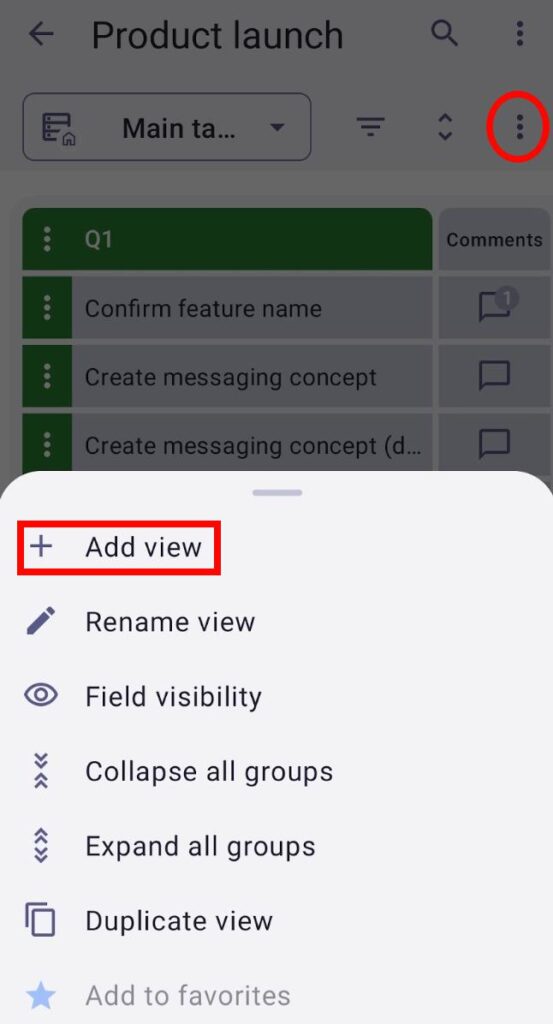 Table View - Plaky Help