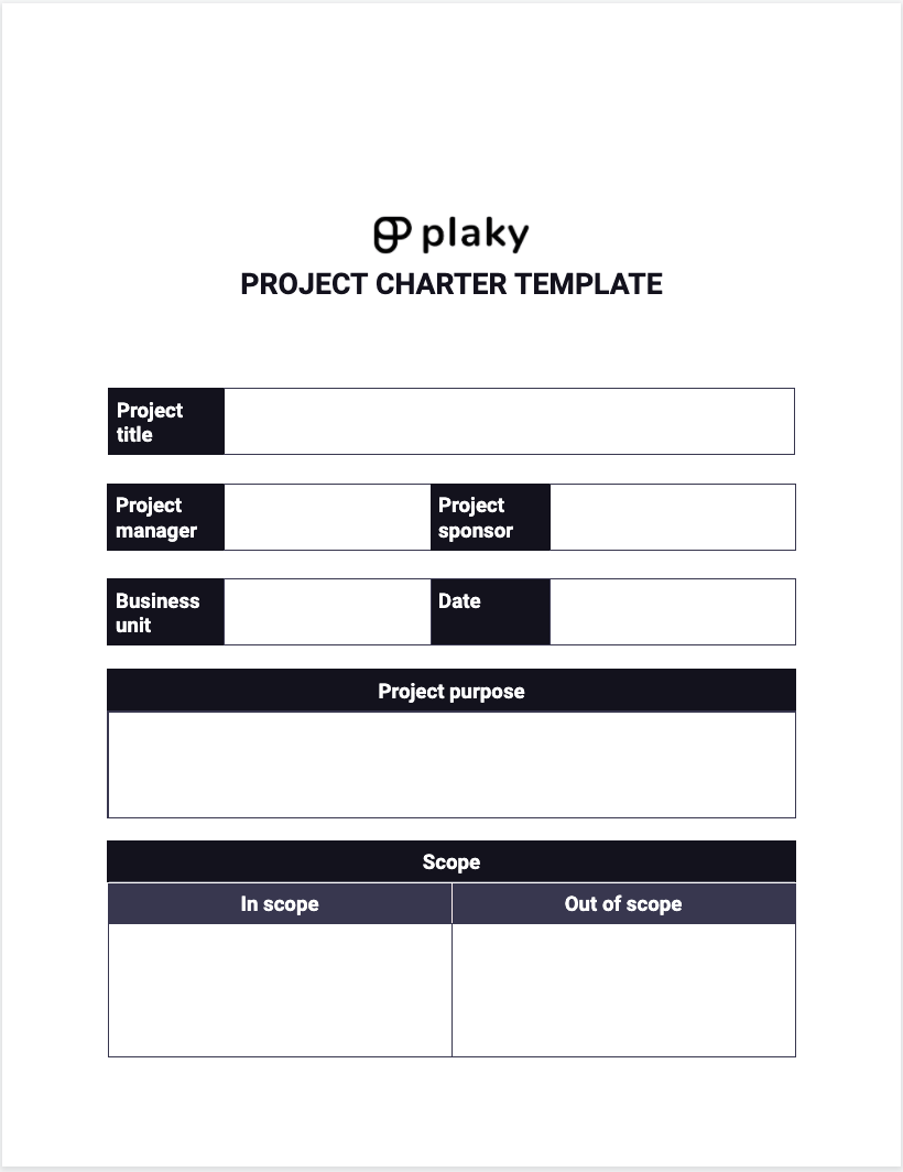 What is a project charter in project management? (+ project charter ...