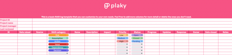 What Is a RAID Log? Examples, Benefits + Free Template