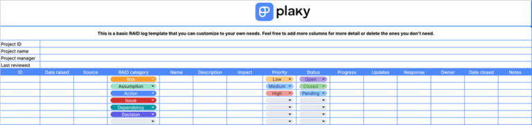 What Is a RAID Log? Examples, Benefits + Free Template