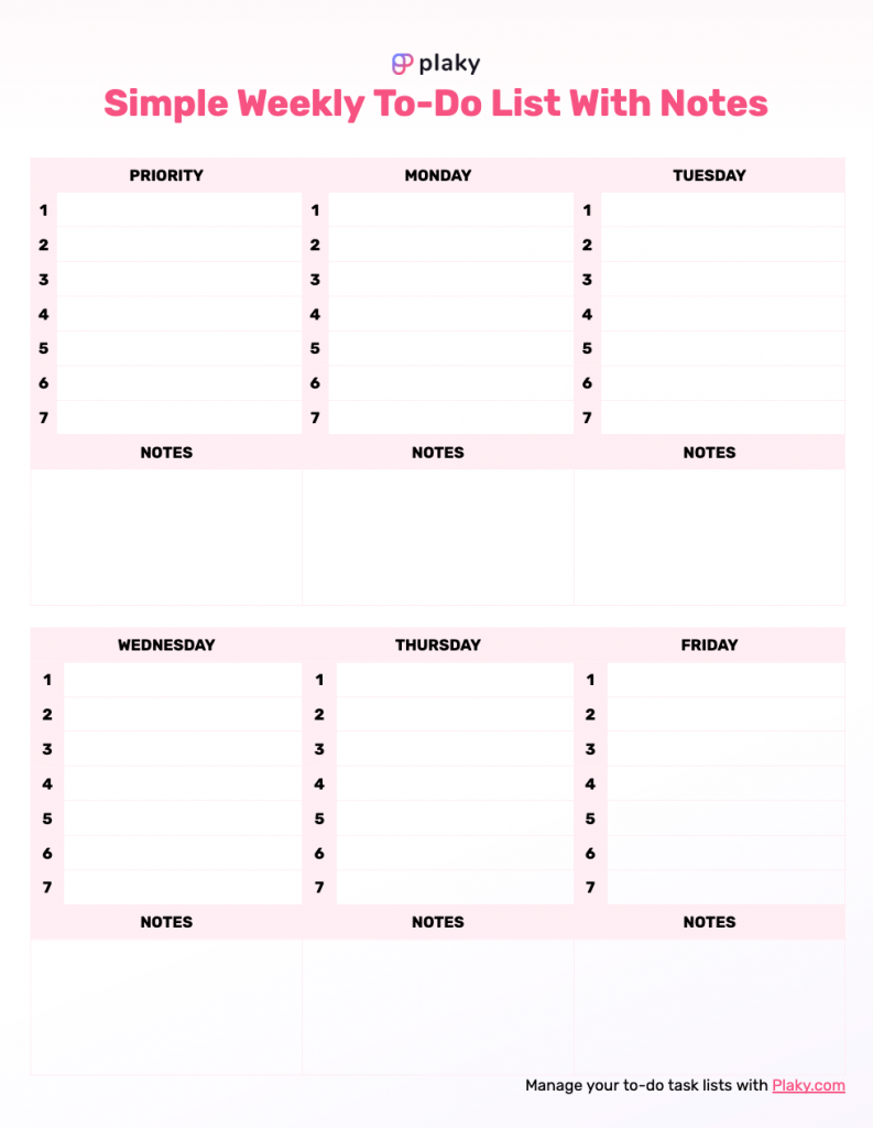 20 Free To-Do List Templates (Printable & Customizable)