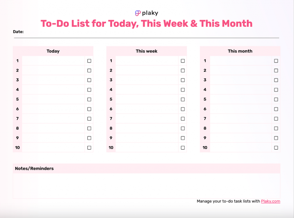 20 Free To-Do List Templates (Printable & Customizable)