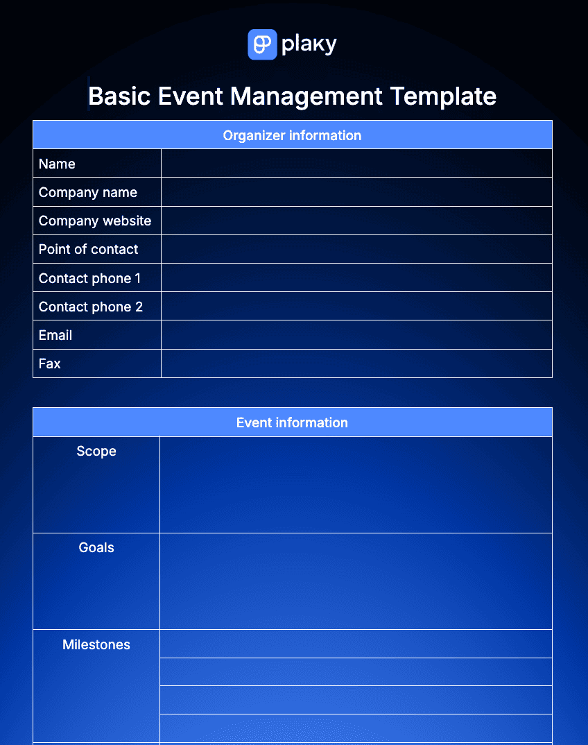 12 Free Templates for Event Planning: Simple & Customizable