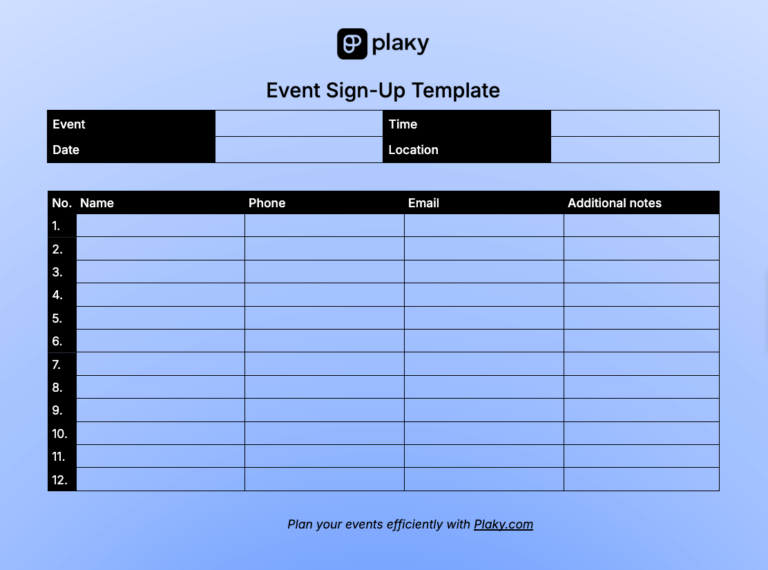 12 Free Templates for Event Planning: Simple & Customizable