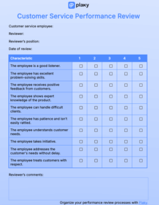 10 Performance Review Templates for Assessing Employees