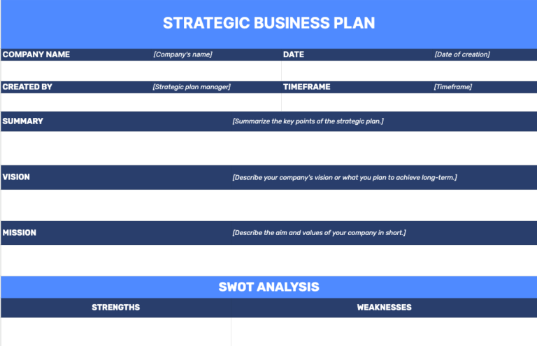 14 Free Strategic Planning Templates for 2024