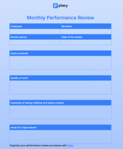 10 Performance Review Templates for Assessing Employees