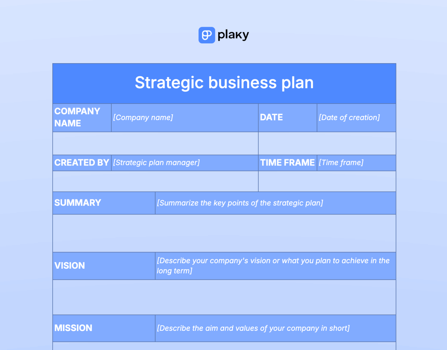 14 Free Strategic Planning Templates (Multiple Formats)