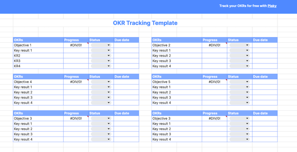 8 OKR Templates Free to Use
