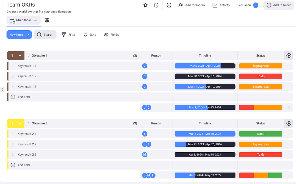 8 OKR Templates Free to Use