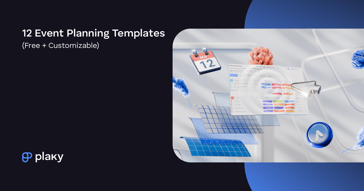 12 Free Templates for Event Planning: Simple & Customizable