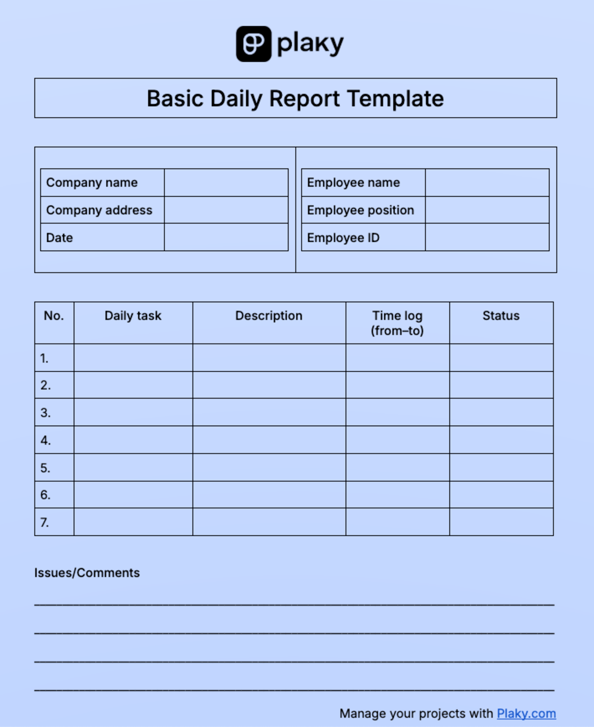 18 Free Daily Report Templates (Simple and Customizable)