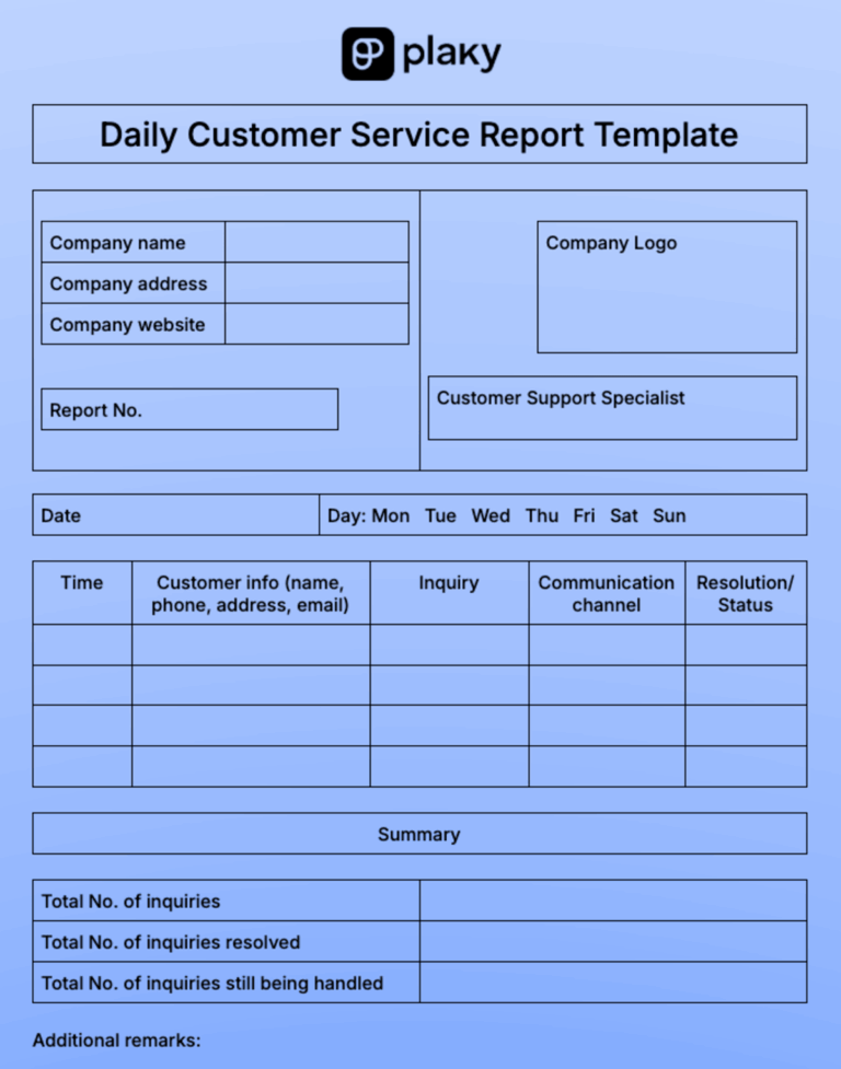 18 Free Daily Report Templates (Simple and Customizable)