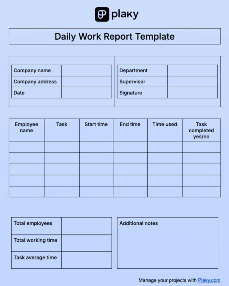 18 Free Daily Report Templates (Simple and Customizable)