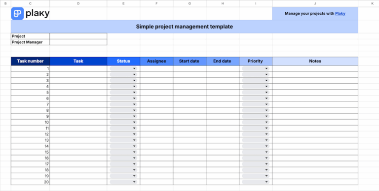 15 Google Sheets Templates for Effortless Project Management